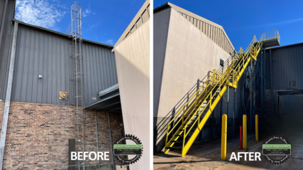 Stairs and Railing, Catwalk, and Ladder Safety System: 3 Strong ...