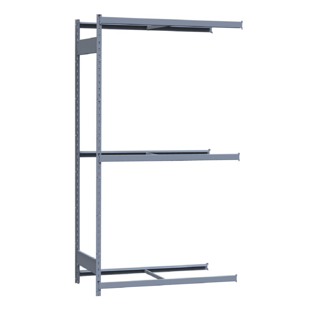 Medium-Duty Mini-Rack Shelving, 48W x 24D x 87H Adder, 3-Shelf Unit ...