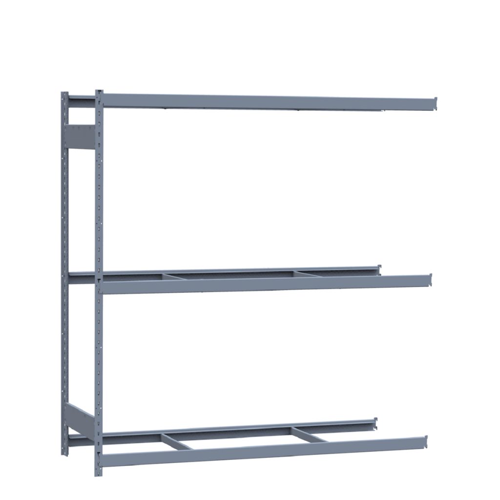 Heavy-Duty Mini-Rack Shelving, 72W x 24D x 75H Adder, 3-Shelf Unit with ...