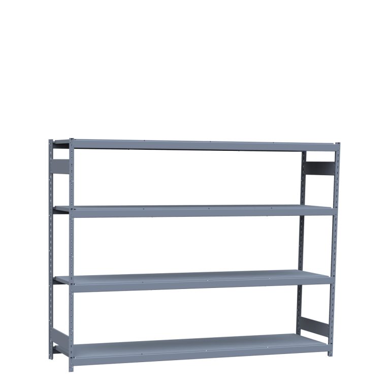 Heavy-Duty Mini-Rack Shelving, 96W x 24D x 75H Starter, 4-Shelf Unit ...