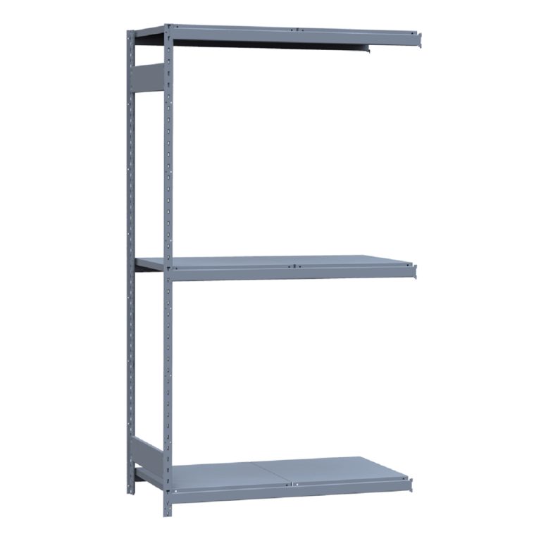 Medium-Duty Mini-Rack Shelving, 48W x 24D x 87H Adder, 3-Shelf Unit ...