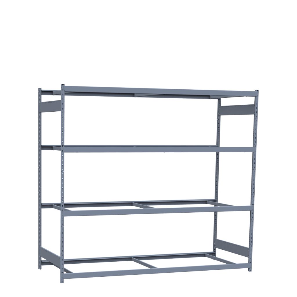Heavy-Duty Mini-Rack Shelving, 96W x 36D x 87H Starter, 4-Shelf Unit ...
