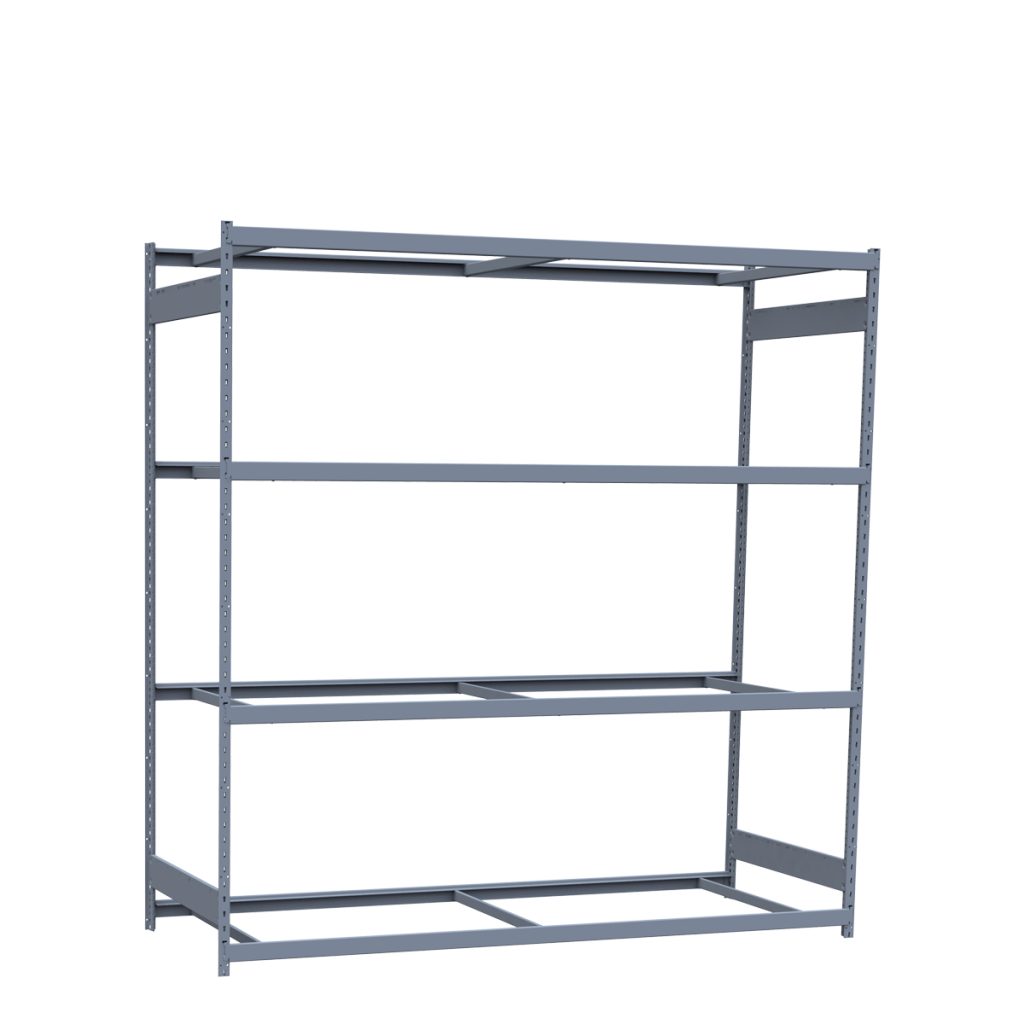 Heavy-Duty Mini-Rack Shelving, 96W x 36D x 99H Starter, 4-Shelf Unit ...