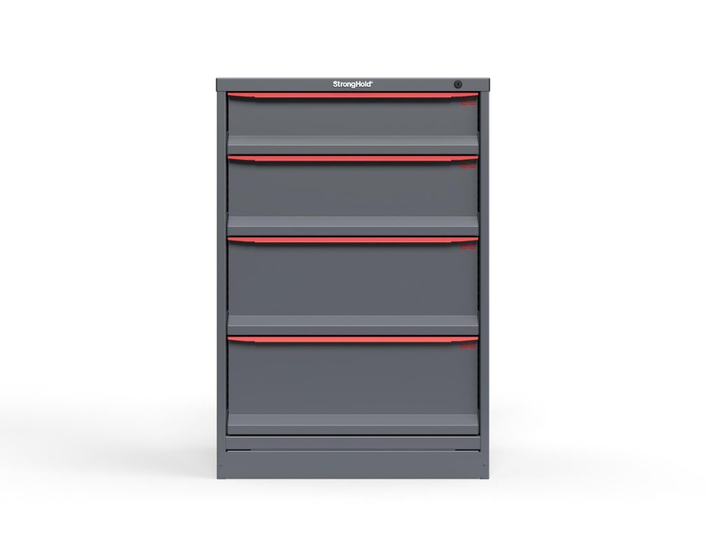 Modular Drawer 14 GA Storage Cabinet with 4 total drawers - 6" Drawers ...