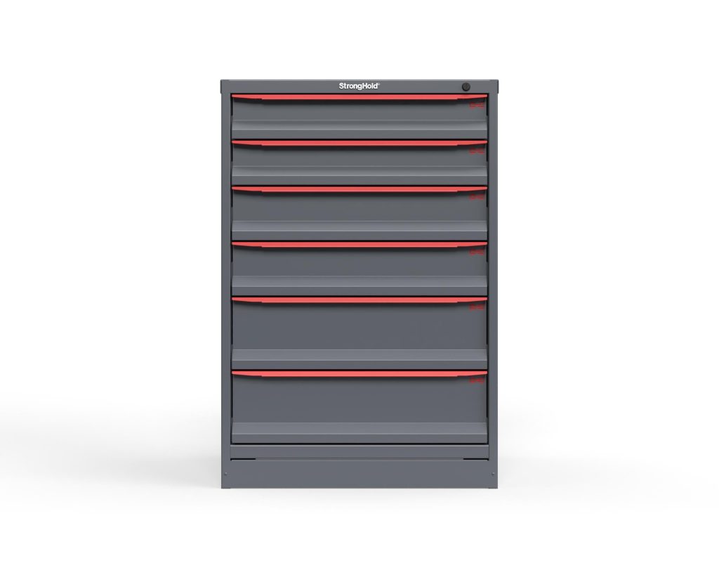 Modular Drawer 14 GA Storage Cabinet with 6 total drawers - 4" Drawers ...