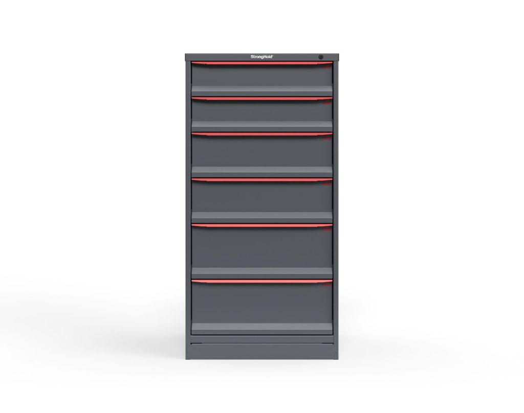 Modular Drawer 14 GA Storage Cabinet with 6 total drawers - 6" Drawers ...